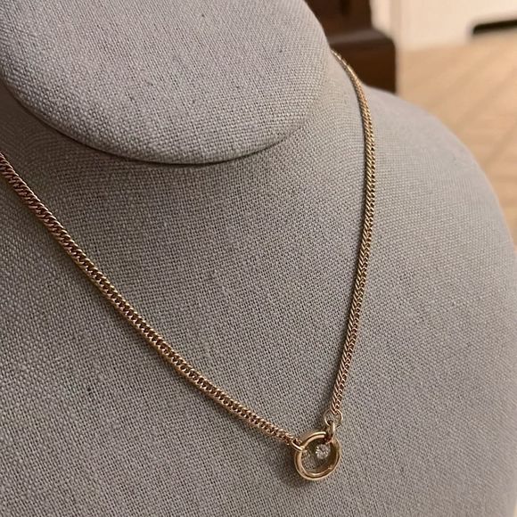 Zara | Jewelry | Zara Double Row Gold Chain With Circle And Floating ...